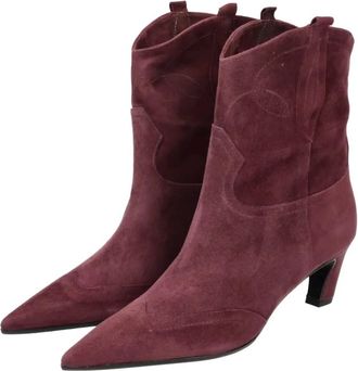 Thea Mika Stiefel - Cowboy Boots - Gr. 37 (EU) - in Rot - f&uuml;r Damen