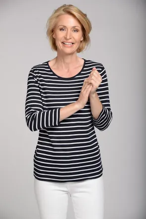 Clarina Rundhalsshirt Pima Cotton Interlock