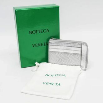 Bottega Veneta unisex, Pre-owned, Gris, Taille: ONE Size Portefeuille en cuir Pre-owned