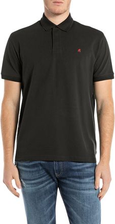 Replay Herren M3260 Polohemd, 098 Black, 3XL