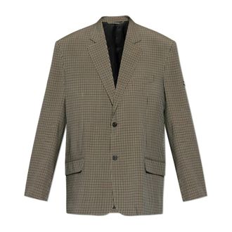 Balenciaga Blazer mit Karomuster - - Jackets - Herren - Braun - M