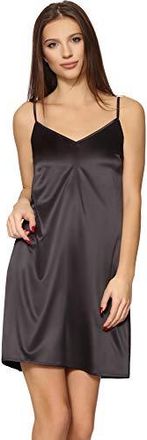 Merry Style Fond de Robe Lingerie Femme MS10-421 (Noir, S)