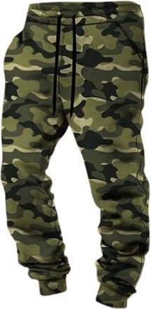 Generico Pantalon militaire Bundeswehr Slim Fit Sport Running Jogging Vintage décontracté avec poches Pantalon de survêtement pour homme Camouflage moderne, ve