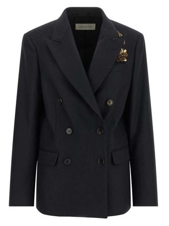 Dries Van Noten Blazer crois&eacute; brod&eacute;