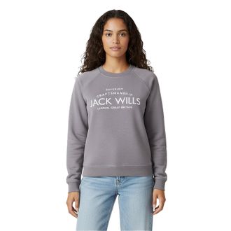 Jack Wills Hunston Sweatshirt f&uuml;r Damen, Rundhalsausschnitt (Grau meliert)