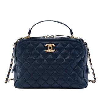 Chanel Pre-owned Quilted Satchel - - Pre-owned - Damen - Blau - ONE SIZE