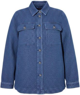 STUDIO UNTOLD Sommerjacke Hemdjacke Wide Shape Struktur Langarm