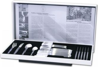 POTT Tafelbesteck 24 tlg, Serie POTT 35, Edelstahl 18/10, Designer: Carl Pott (H.Nr. 2735-02)