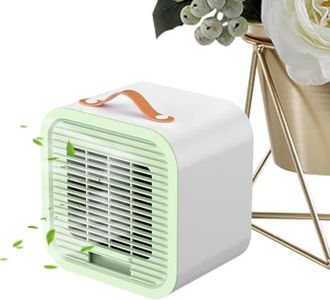 Generico Ventilateur de climatisation portable - Refroidisseur rafra&icirc;chissant rechargeable avec 3 vitesses pour l&eacute;t&eacute;, pique-nique, maison, voyage, ext&eacute;rieur, c