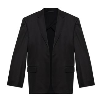 Balenciaga Oversize-Blazer aus kombinierten Materialien - - Jackets - Herren - Schwarzk - S