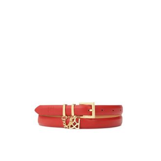 Kazar Femme, Accessoires, Rouge, Taille: 90 CM Ceinture rouge &eacute;troite avec cha&icirc;ne