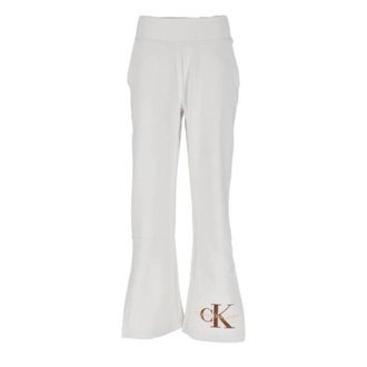 Calvin Klein Jeans Premium Jogging Sweatpants mit Monogramm - - Trousers - Damen - Wei&szlig; - L