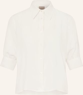 &Eacute;manou &Eacute;manou Hemdbluse Mit Seide weiss