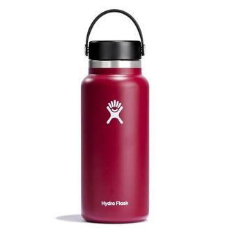 Hydro Flask Gourde Isotherme 946 ml (32 oz) - Bouteille Inox &agrave; Isolation Sous Vide - Bouchon Antifuite et Rev&ecirc;tement par Poudre - Sans BPA - Ouverture Large - Ber