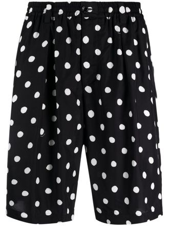 Marni Bermudas mit Polka Dots - Schwarz