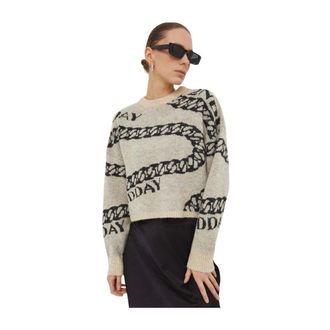 2nd Day 2Ndday, Damen, Strickwaren, Beige, LGr&ouml;&szlig;e