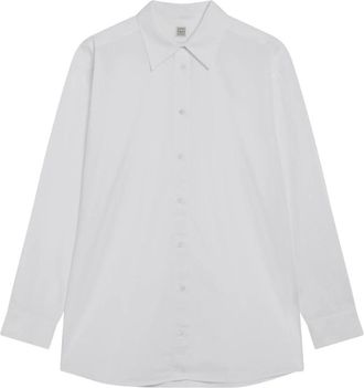 Toteme Femme, Blouses et Chemises, Blanc, Taille: 40 FR Classic Tumbled Shirt