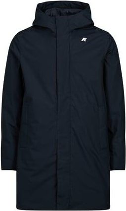 K-Way Parka droite en coton m&eacute;lang&eacute;