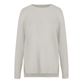 Bomboogie Femme, Pulls, Blanc, Taille: 44 FR Pull ras du cou en lin