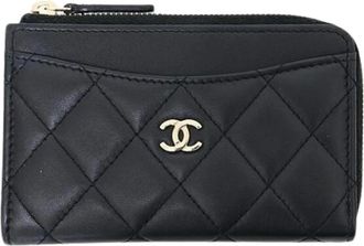 Chanel Porte-monnaie Pre-owned - Femme - Pre-owned - Noir - Taille: ONE Size