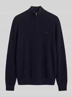 GANT Regular Fit Troyer aus Baumwoll-Woll-Mix