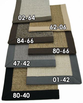Astra Sisal Teppich Bord&uuml;renteppich Salvador Premium Natur Faser mit 5cm Bord&uuml;re