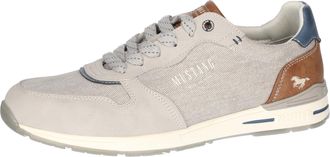 Mustang Jeans Mustang Herren 4154-319 Schnuerhalbschuh, hellgrau, 44 EU
