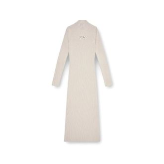 Diesel Femme, Robes, Gris, Taille: 40 FR Robe Midi à Col Montant