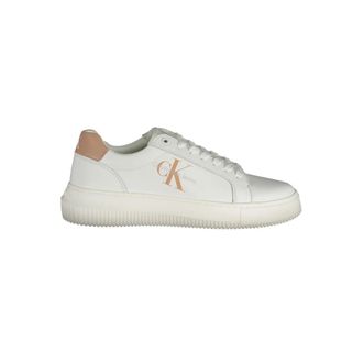 Calvin Klein Wei&szlig;e Leder Damen Sneaker - - Shoes - Damen - Wei&szlig; - 36 EU