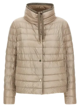 Herno Womens Brown Polyamide Full-Length Jacket Clothing