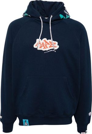 Aape By A Bathing Ape Hoodie mit Logo-Patch - Blau