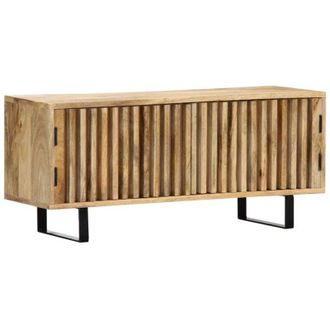 vidaXL Vidaxl - Meuble tv 90x30x40 cm Bois de manguier massif