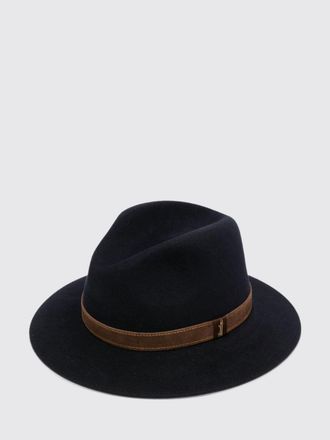 Borsalino Chapeau Panama en feutre de li&egrave;vre &agrave; large bord