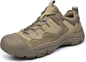 Generic Baskets de Randonnée et Travail Homme et Femme Cuir et Mesh Semelle Antidérapante Chaussures Extérieures Robustes pour Trekking Camping et Usage Quoti