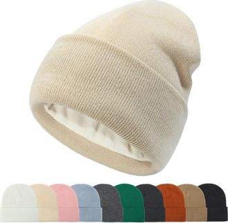 Dreshow Warme Strickm&uuml;tze f&uuml;r Damen Herren Winterm&uuml;tzen f&uuml;r Unisex Dicke Beanie M&uuml;tze f&uuml;r Extreme K&auml;lte