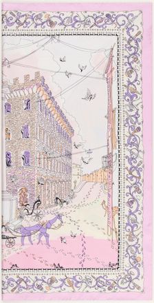 Ferragamo Ferragamo Seidentuch Palazzo rosa