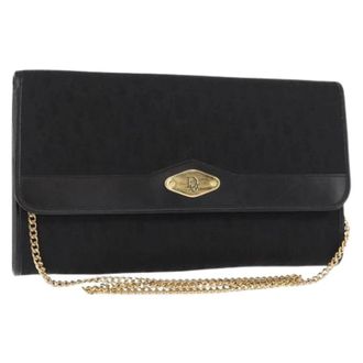 Dior Sac bandouli&egrave;re en toile Trotter Pre-owned - Femme - Pre-owned - Noir - Taille: ONE Size