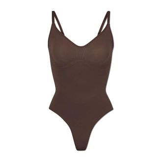 SKIMS Skims - Bodysuit Sculptant Sans Couture - Femme - Sous-v&ecirc;tements - Brun - Taille: 38 FR