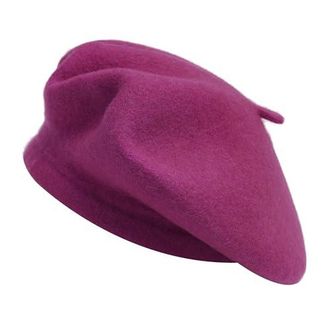 ZLYC Femmes Classique Francais Laine Chapeau de B&eacute;ret(Lady Purple),Taille Unique