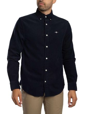 GANT Herren Reg Corduroy Shirt Hemd, Evening Blue, XL EU