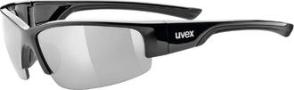 Uvex sportstyle 215 - Sportbrille für Damen und Herren - starker Schutz vor Sonnenstrahlung - druckfreier Sitz & perfekter Halt - grey matt/ltm. silver - o