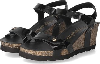 Panama Jack Damen Julia Wedge Sandal, Negro B63, 40 EU