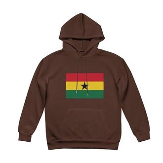 Generic Sweatshirts &Agrave; Capuche Femmes Doublure Polaire Imprim&eacute; Graphique Ghana Drapeau Pull Hoodie Hauts Streetwear Vintage Pull De D&eacute;tente Athleisure du XS Au