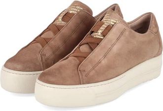Paul Green Baskets pour femme - 5529-029 - En cuir su&eacute;d&eacute; marron, marron, 42 EU