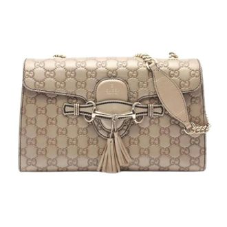 Gucci Sac bandouli&egrave;re Horsebit Pre-owned - Femme - Pre-owned - Beige - Taille: ONE Size