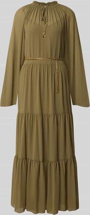 Michael Kors Maxikleid im Stufen-Look mit G&uuml;rtel