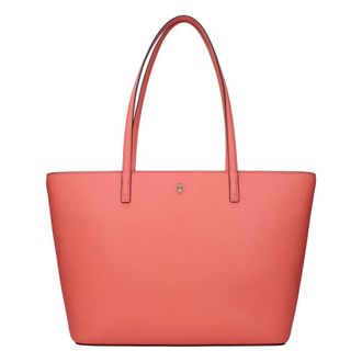 Tory Burch Femme, Sacs, Rose, Taille: ONE Size Sac à Bandoulière en Cuir Rose avec Logo Avant