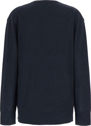 Toteme V-Neck Lyocell-Cashmere Knit Sweater - Gray