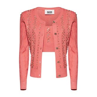 Silvian Heach Damen, Strickwaren, Rosa, MGr&ouml;&szlig;e
