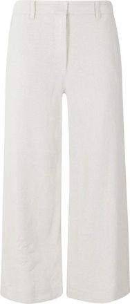 Max Mara Femme, Pantalons, Blanc, Taille: 36 FR Wide Pantalons